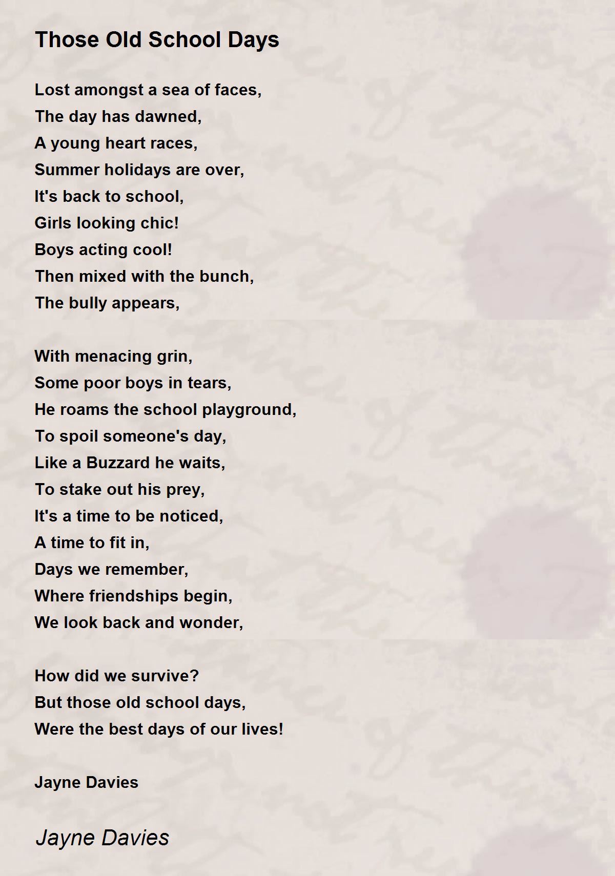 A Prayer For The Elderly Poem By Walterrean Salley Poem Those Old