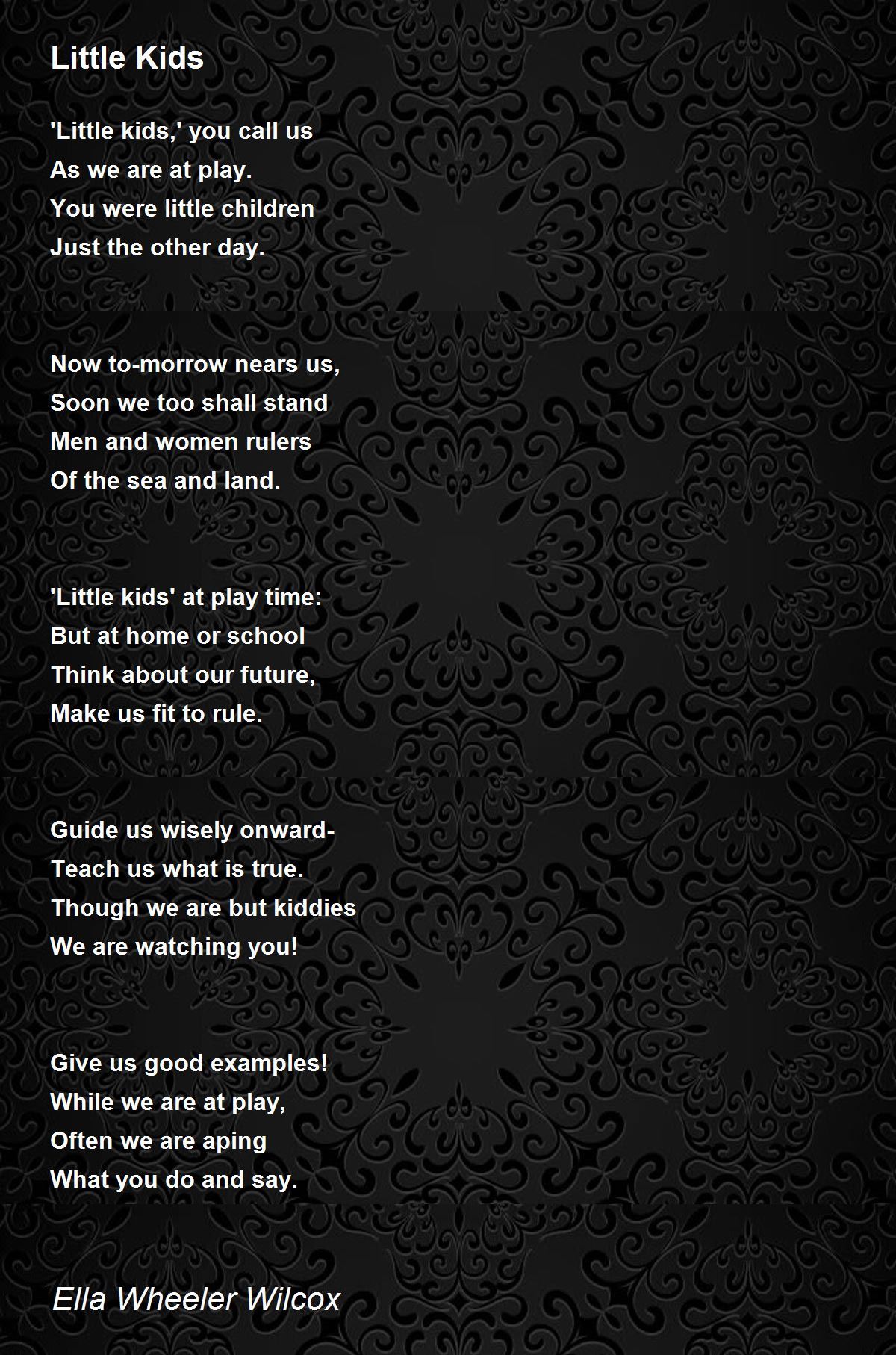 Karma Poem By Ella Wheeler Wilcox Poem Hunter