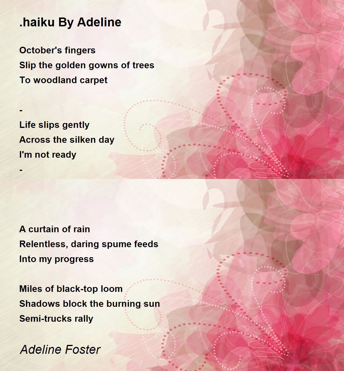 Haiku Examples Alisen Berde