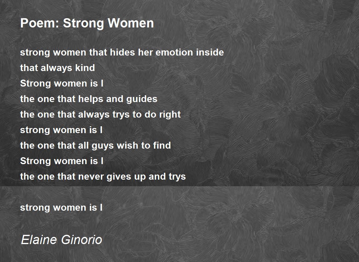 Most Beautiful Woman Poem