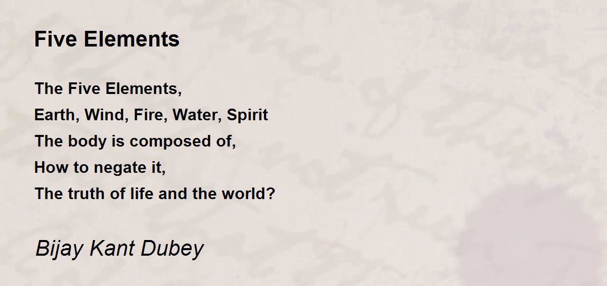 5 Elements Earth Wind Fire Water Spirit - The Earth Images Revimage.Org