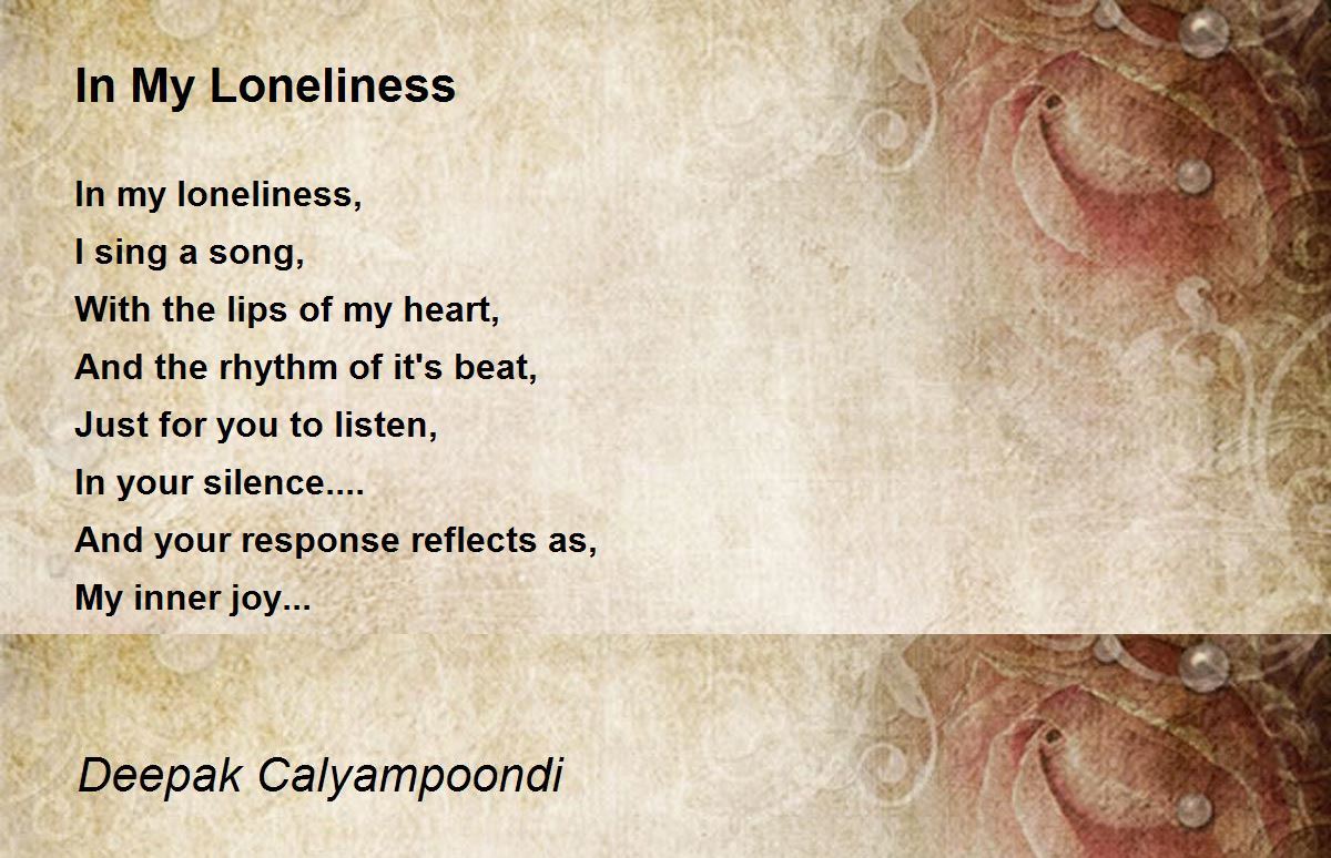 Deep Poems About Loneliness