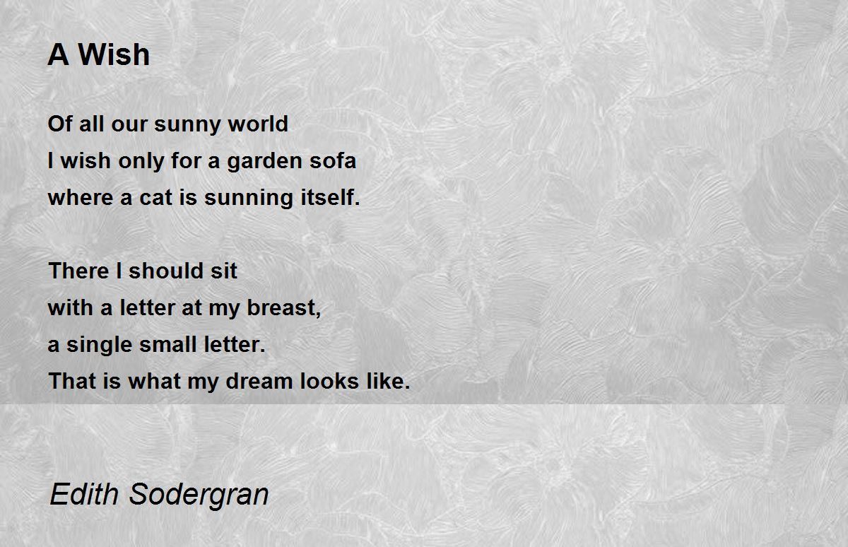 My Wish For You Poem Quotes