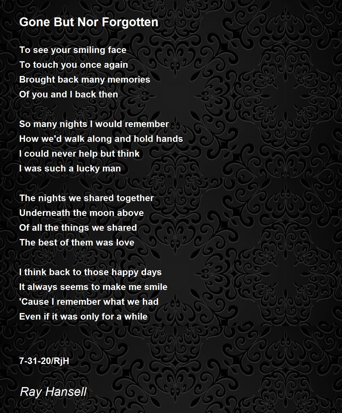 Poems About Being Forgotten