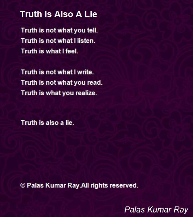 Lie Poems Quotes