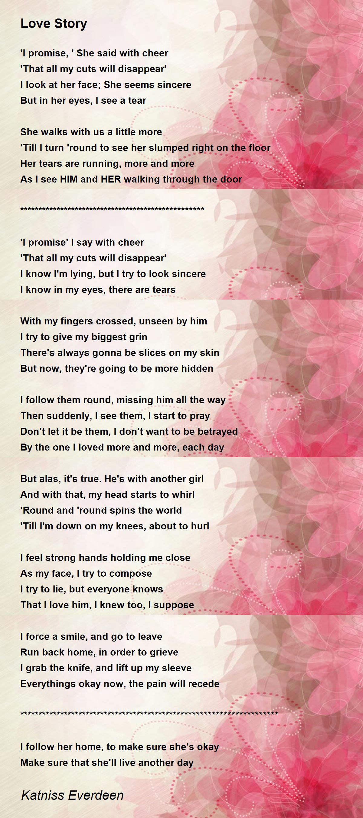 Love Story - Love Story Poem by Katniss Everdeen