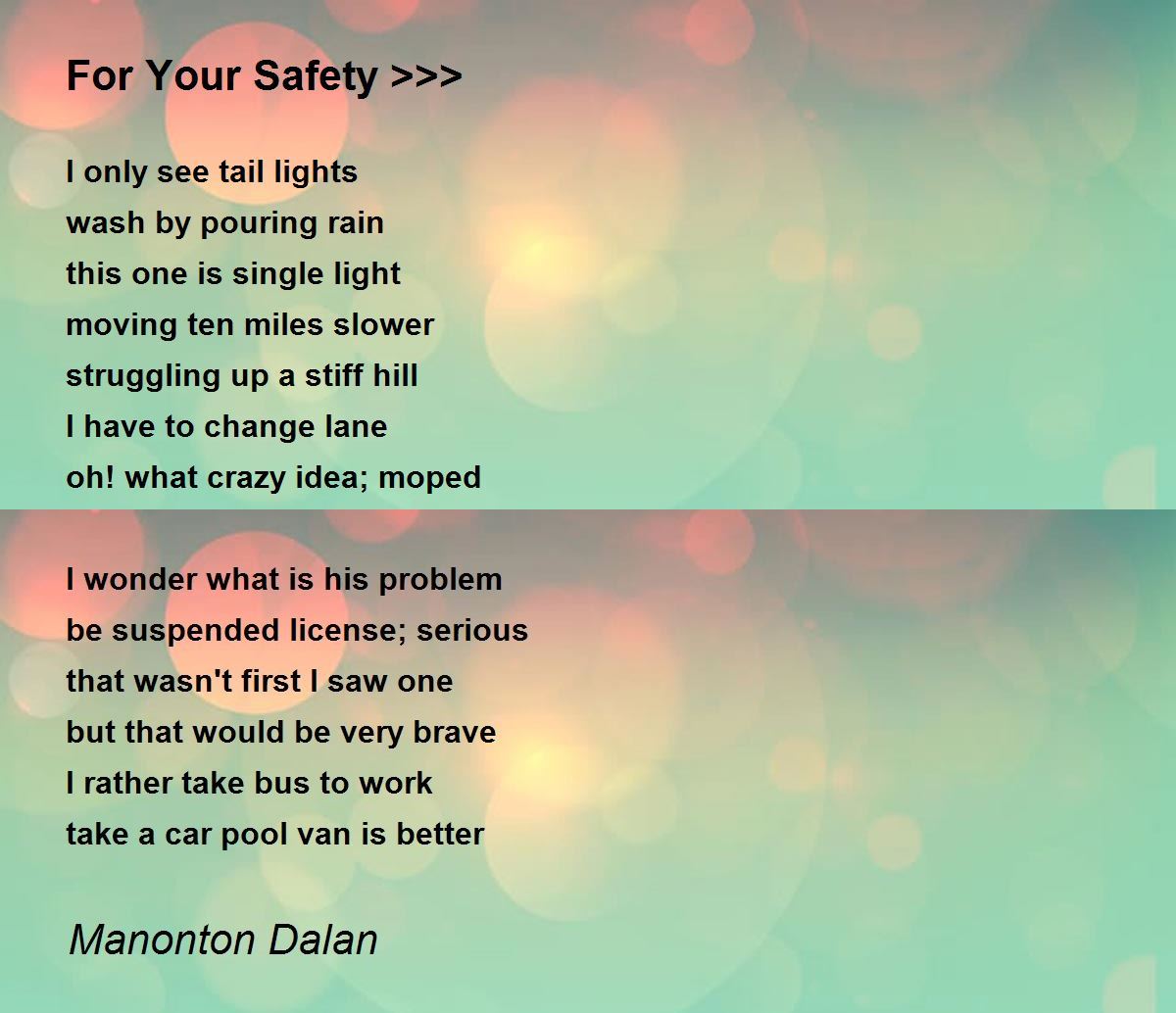 Lab Safety Poem at Hayley Pell blog