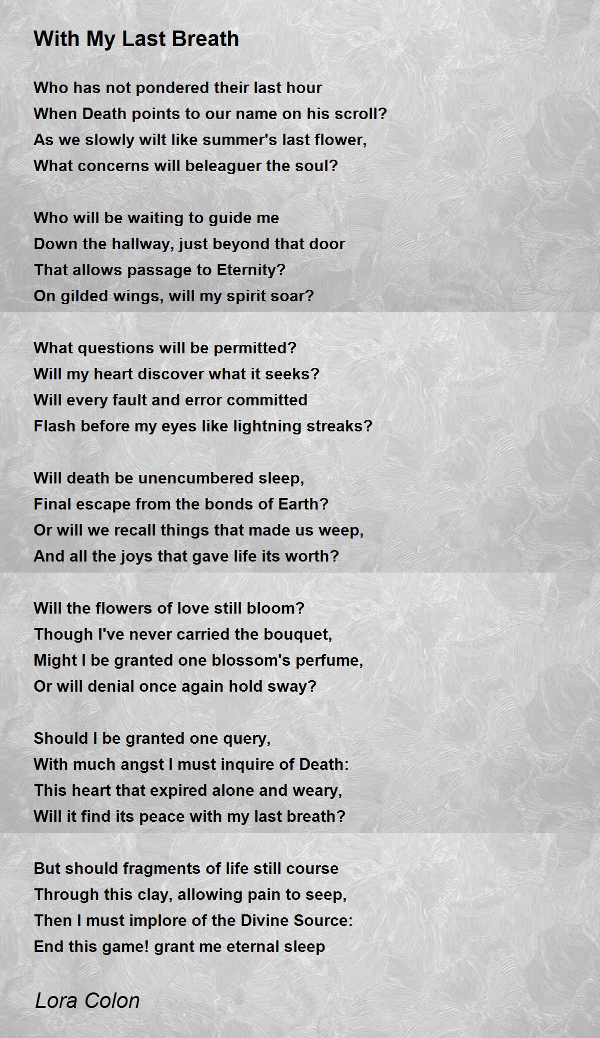 My Last Breath Quotes