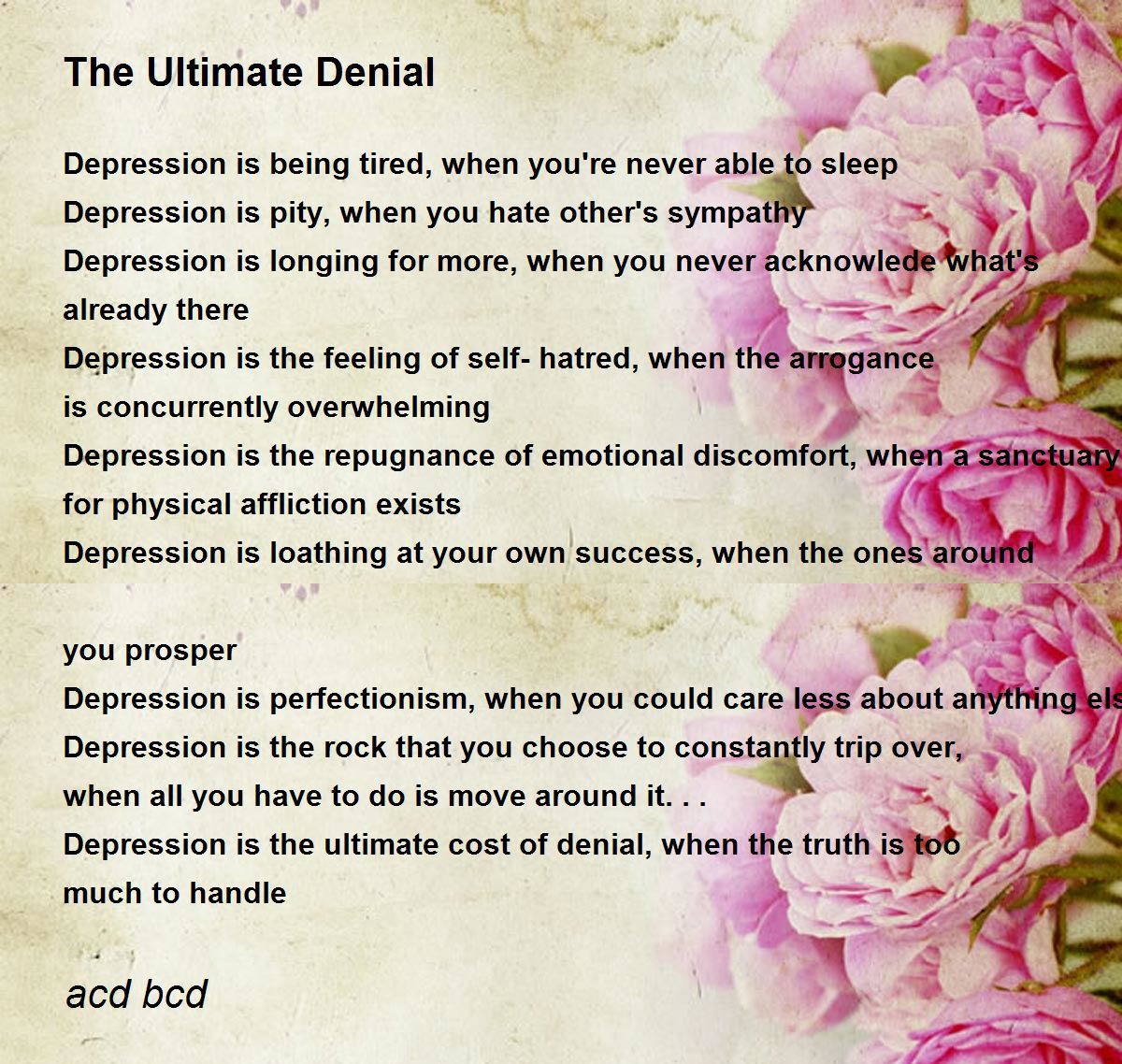Poems About Denial