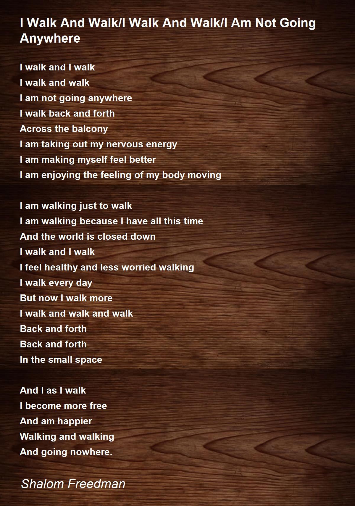 I Walk And Walk/I Walk And Walk/I Am Not Going Anywhere - I Walk And ...