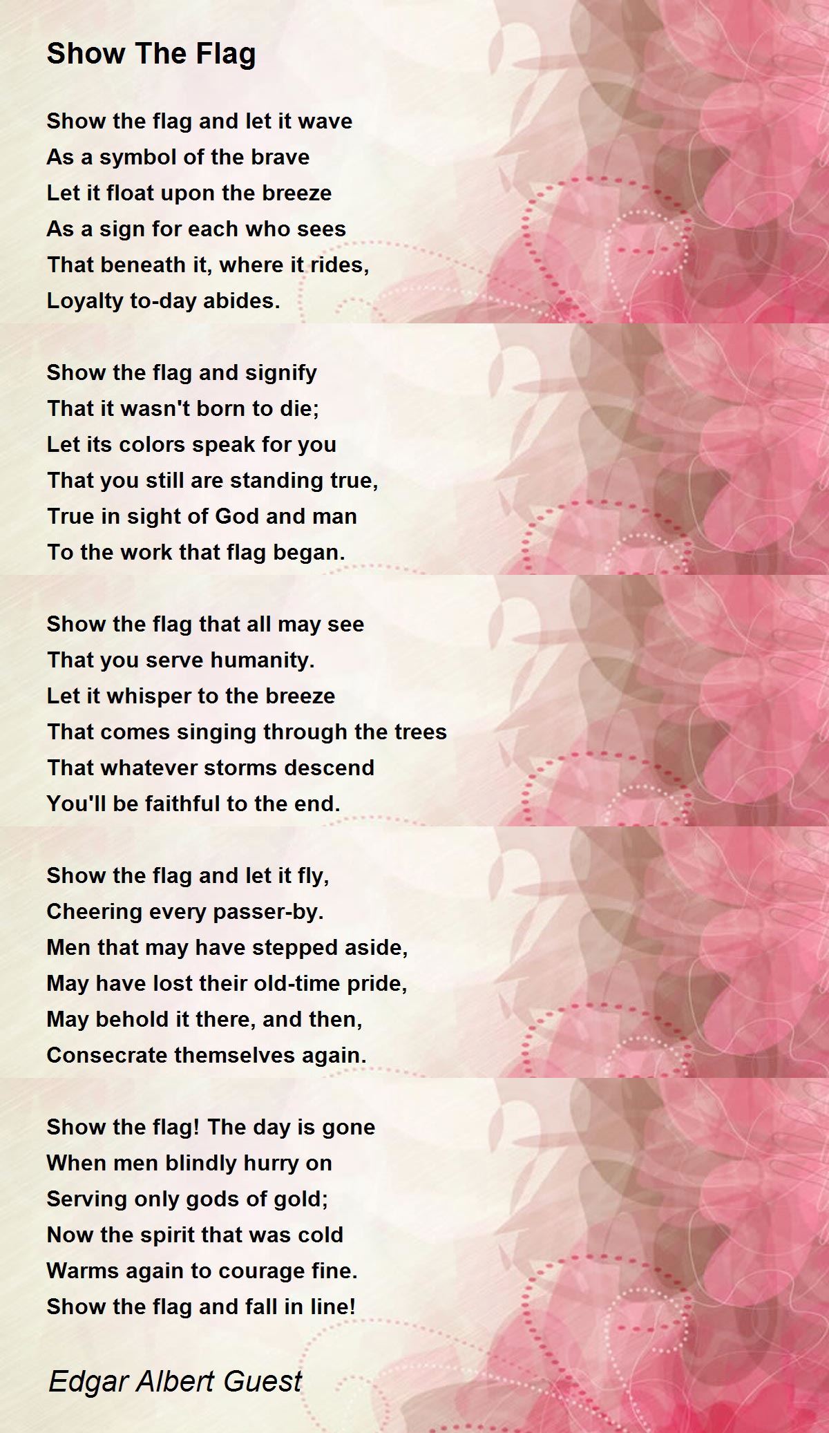 Poems About The Flag