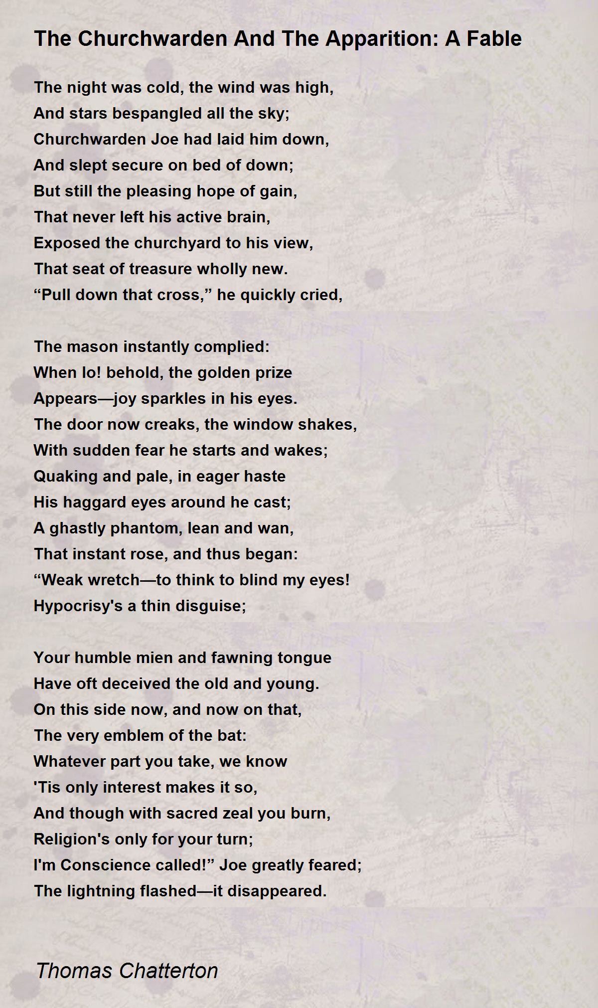 Chatterton Thomas Poems