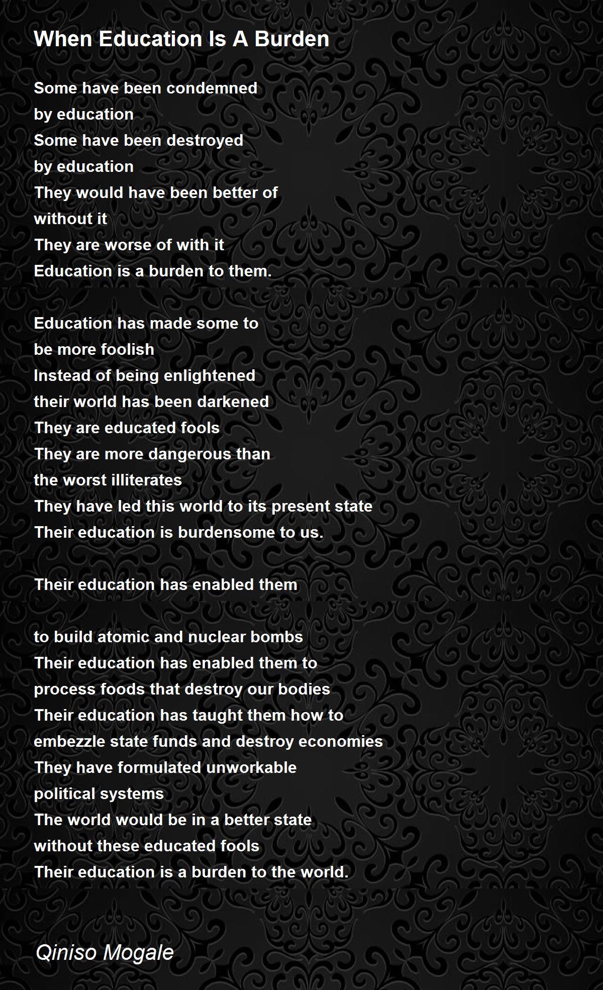 Burden Of Study Quotes