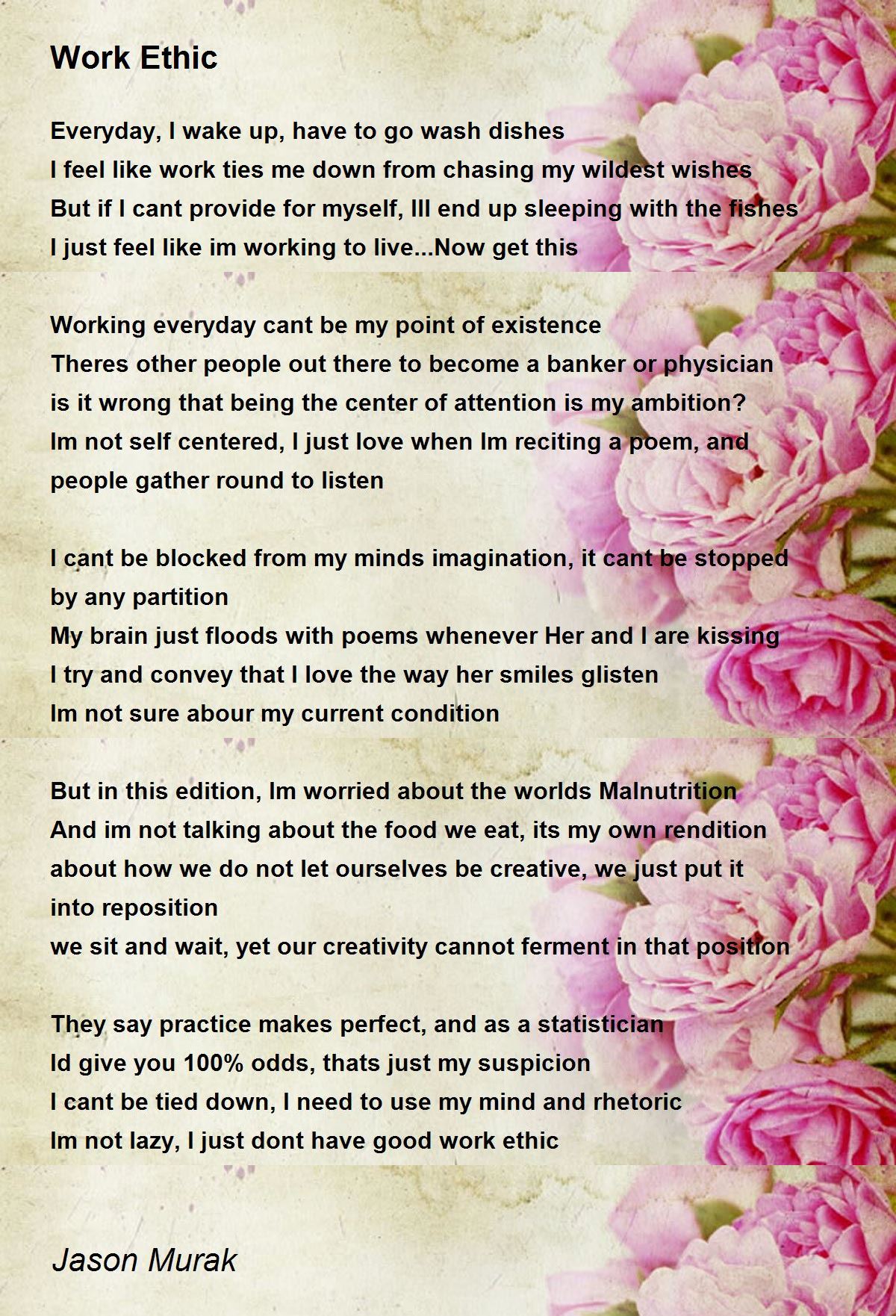 Poems About Ethics Morals