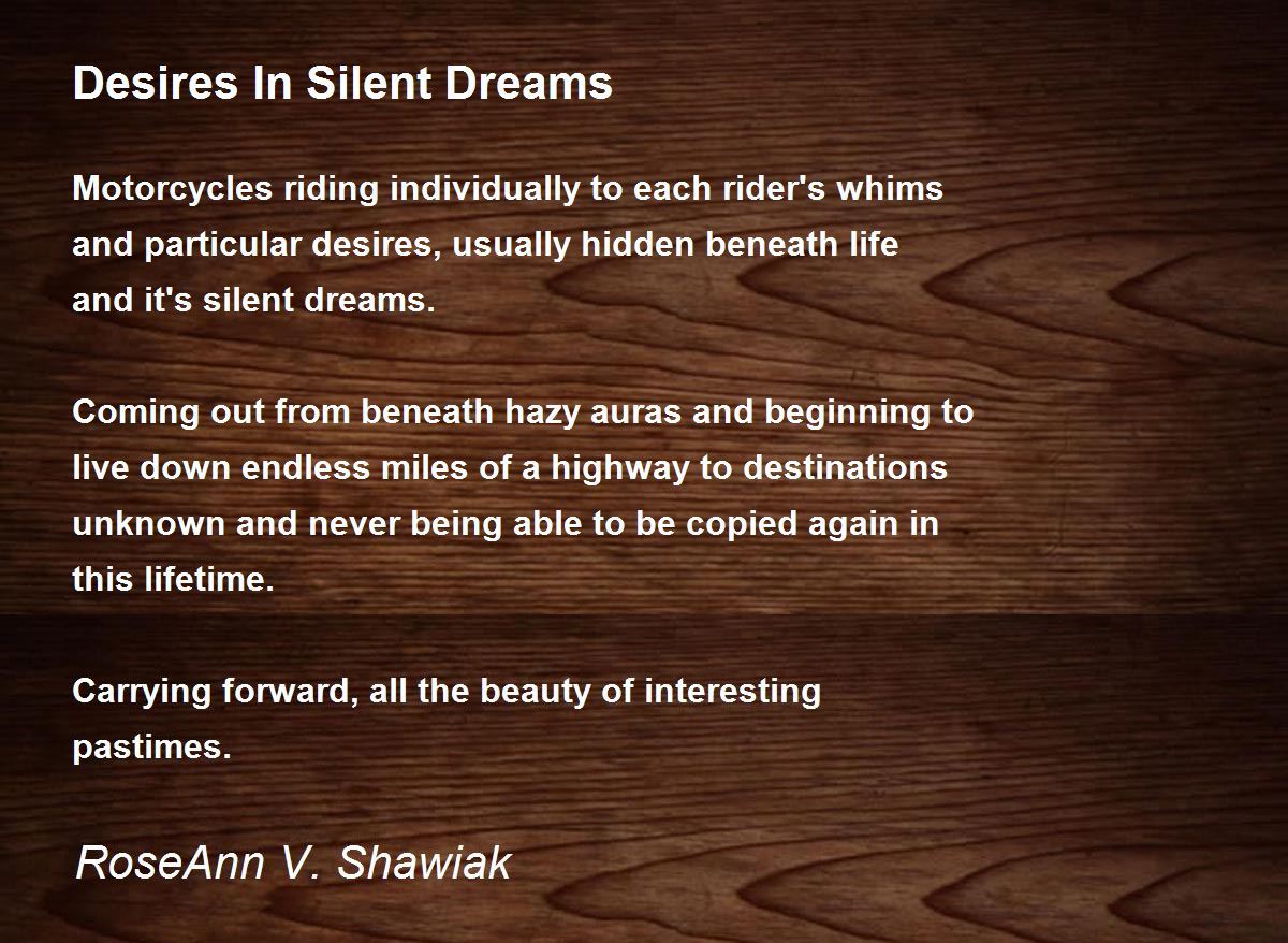 Manifest Your Desires Poem