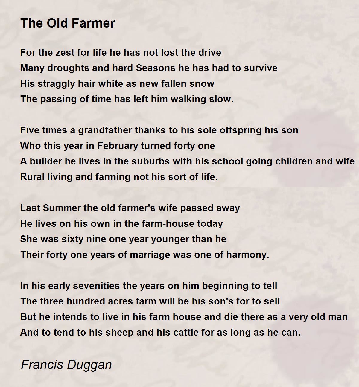 Funeral Poems For A Farmer S Wife - Farmer Foto Collections