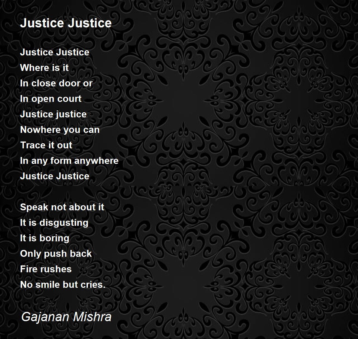 At The Justice Department Poem Meaning at Kyle Melvin blog