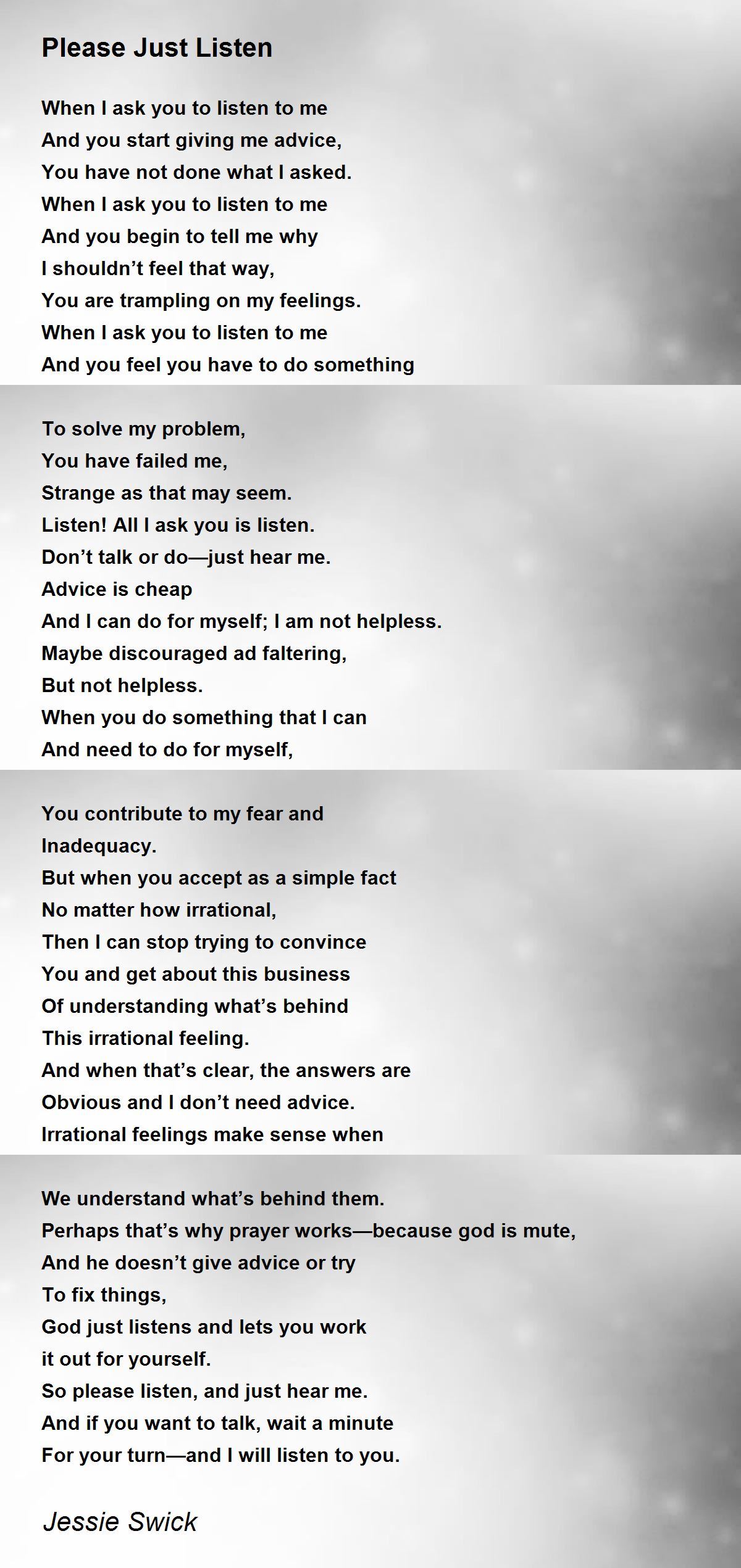 Please Listen To Me Quotes