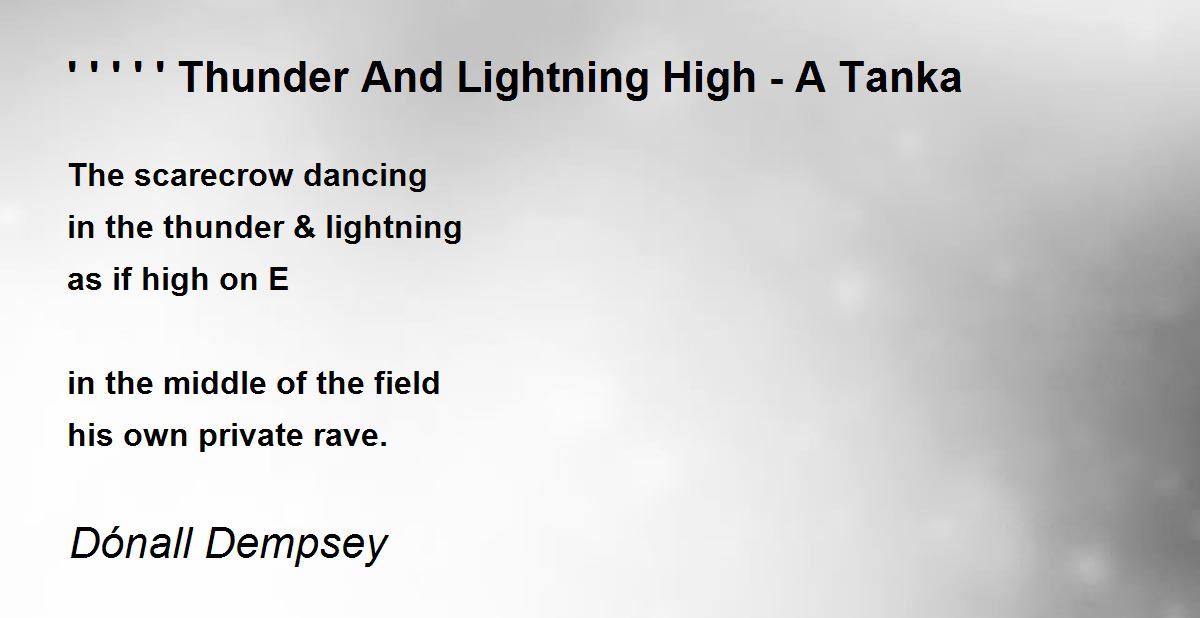 Lightning Poem Famous | Sitedoct.org