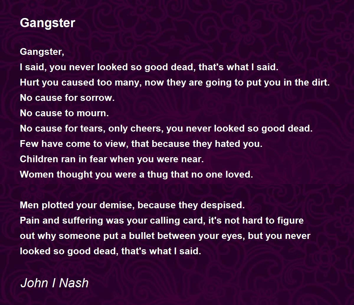 Gang Poems Quotes Blood Gang Poems