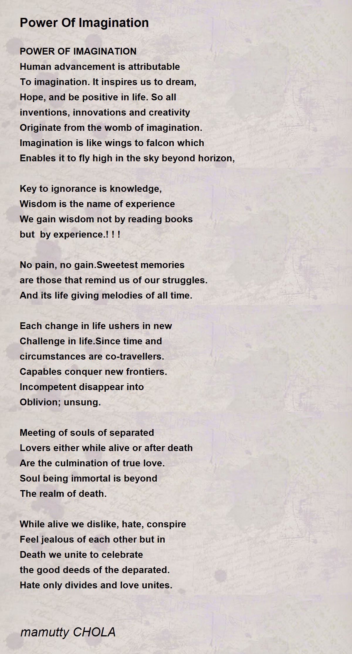 57 imagination poetry