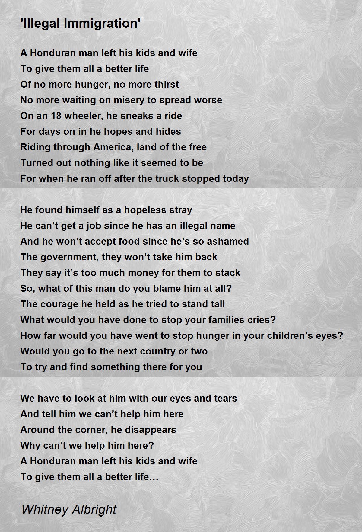 Immigration Poems For Students | Sitedoct.org