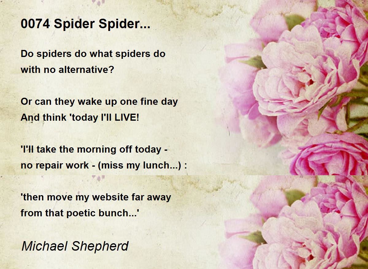 Short Poems About Spiders