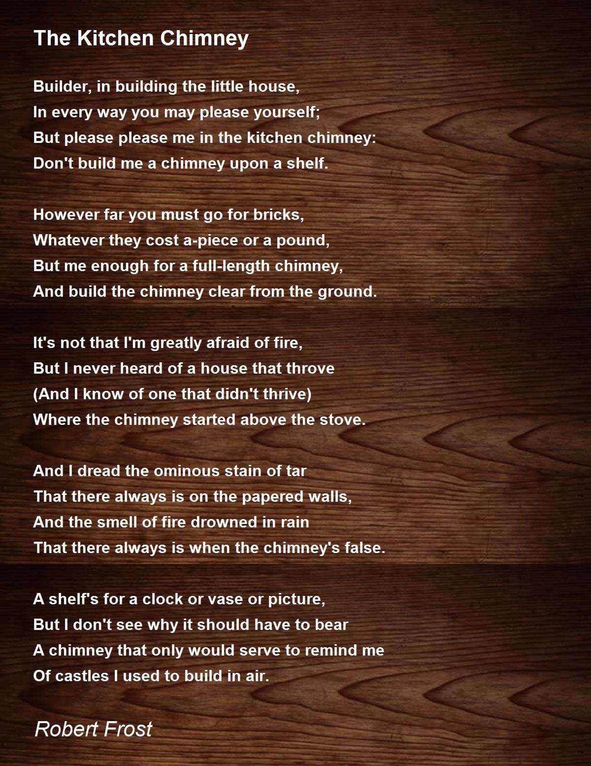 Poem About The Kitchen