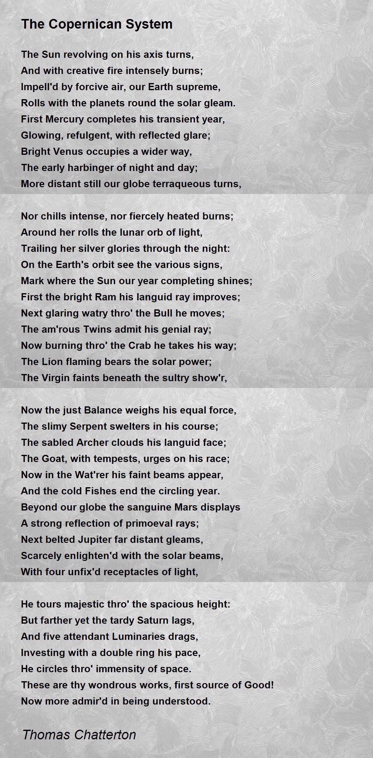 Chatterton Thomas Poems