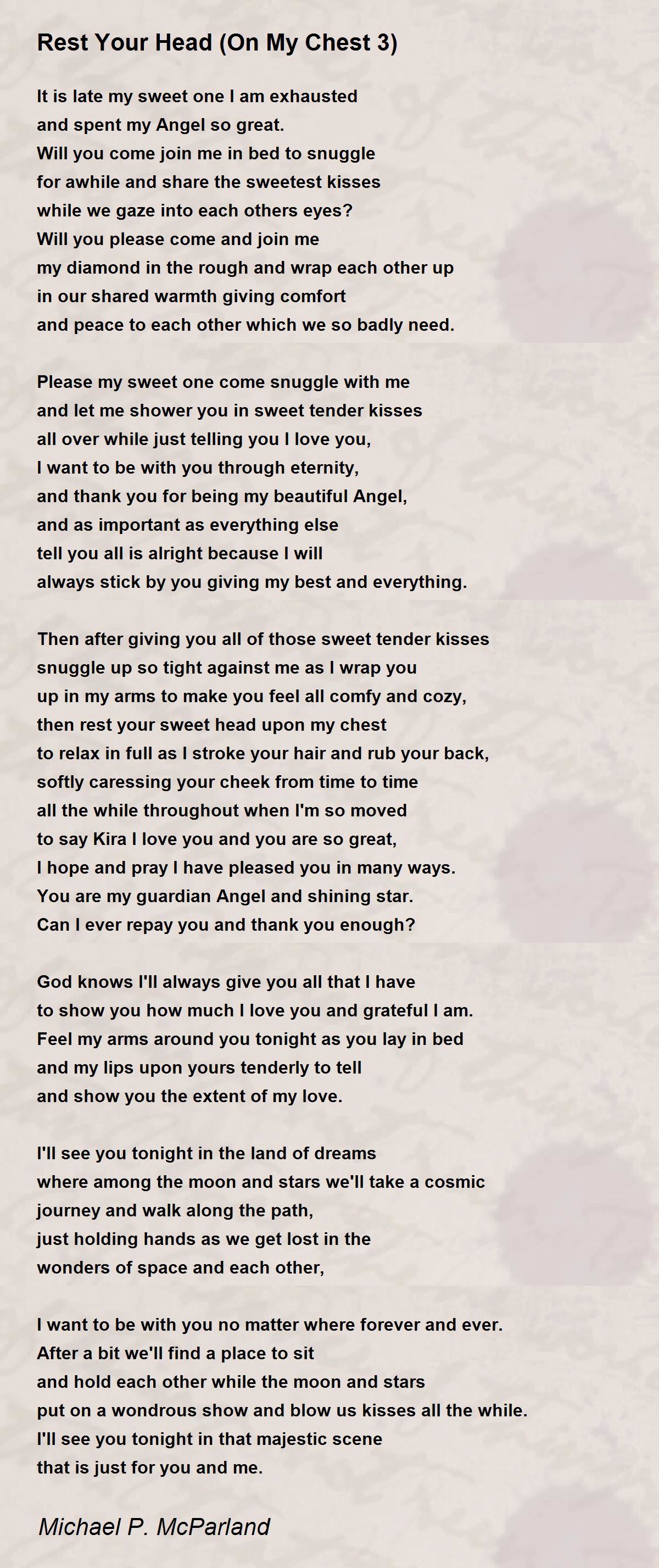 My Head On Your Chest Quotes