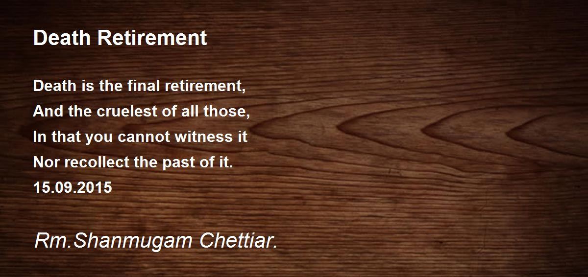 Retirement And Death Quotes