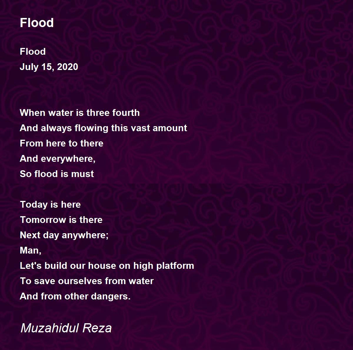 Flood Poem by Muzahidul Reza - Poem Hunter