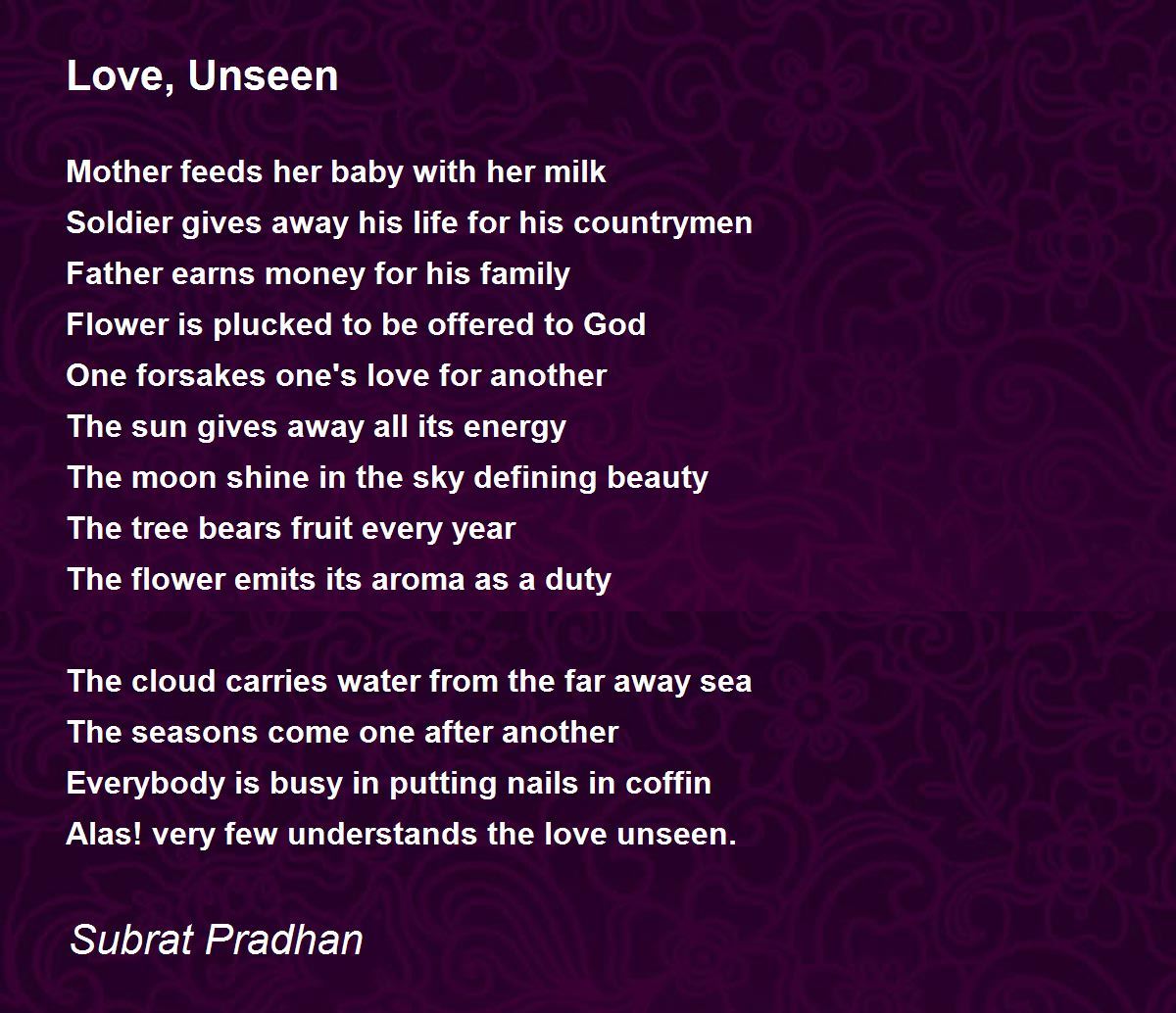 Unseen Love Quotes