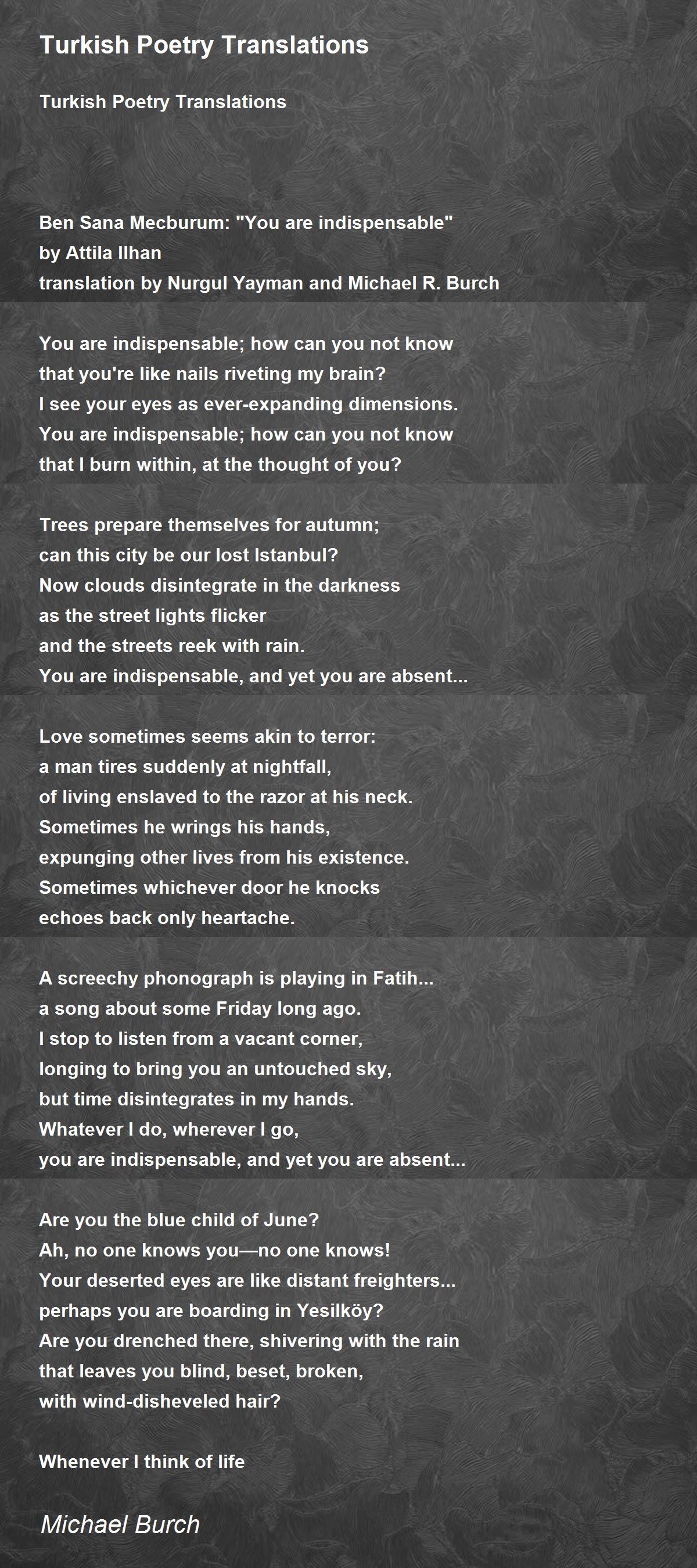 Best Turkish Poetry at Alfred Sullivan blog