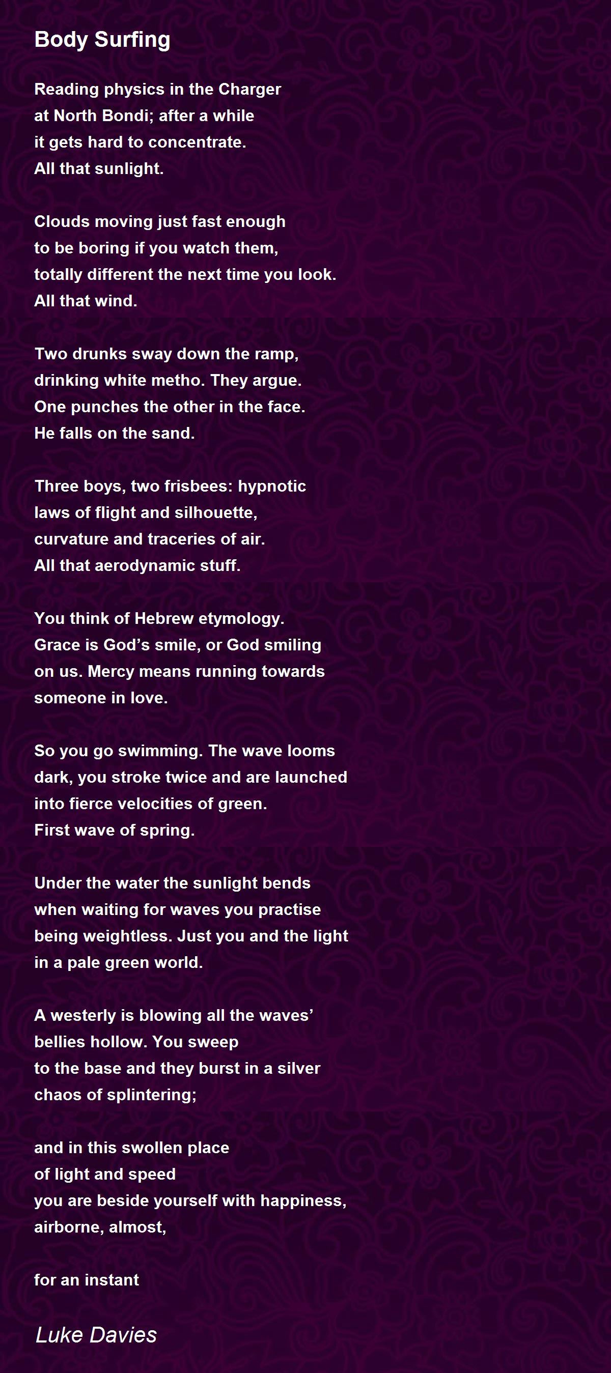 Surfing Poems - Poems For Surfing - Poem Hunter