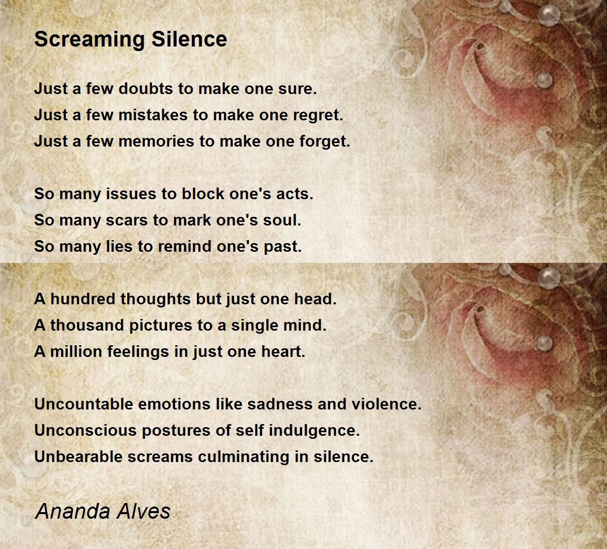 Screaming Silence Quotes