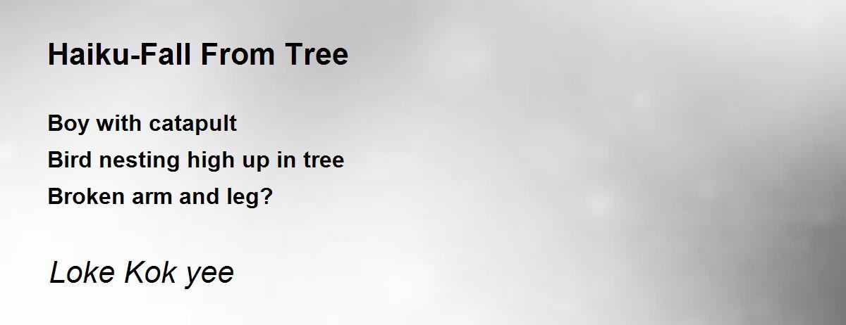 Famous Haiku Poems About Trees
