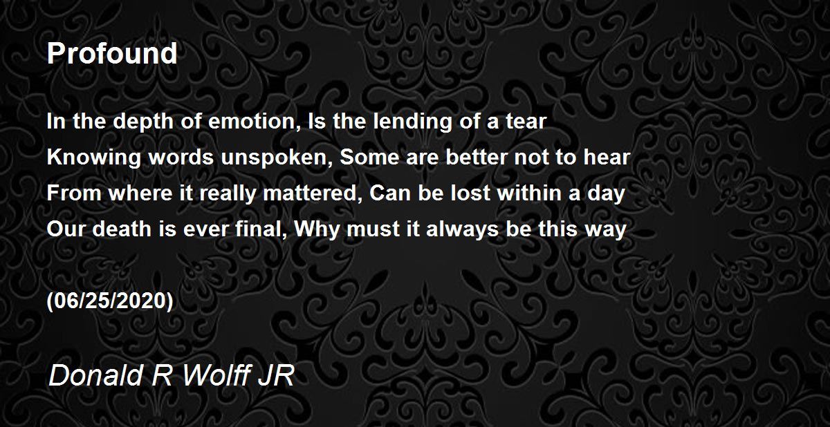 Profound Short Poems