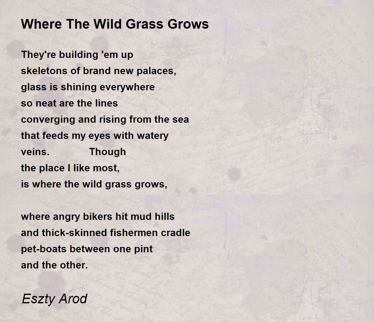 Poem Grass Flower at Rina Parra blog
