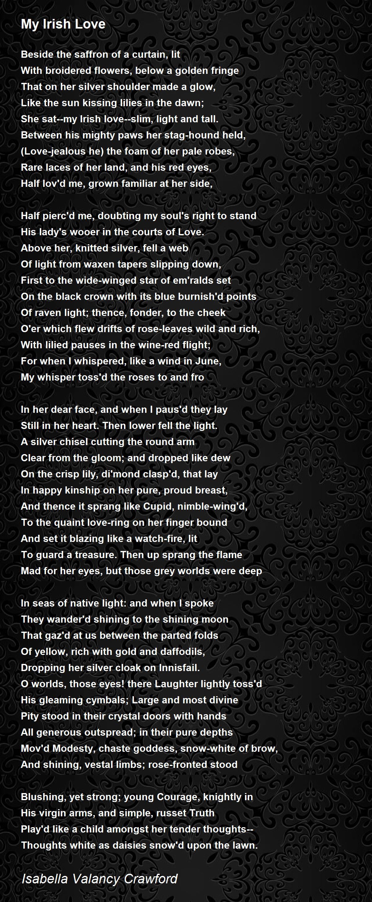 Irish Love Poetry Quotes