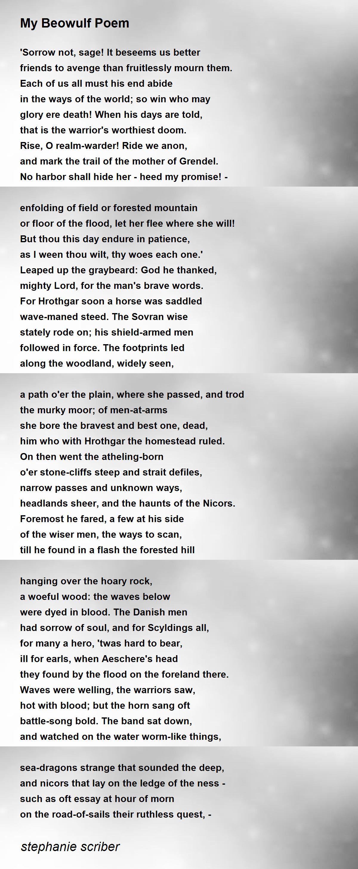Beowulf Poem