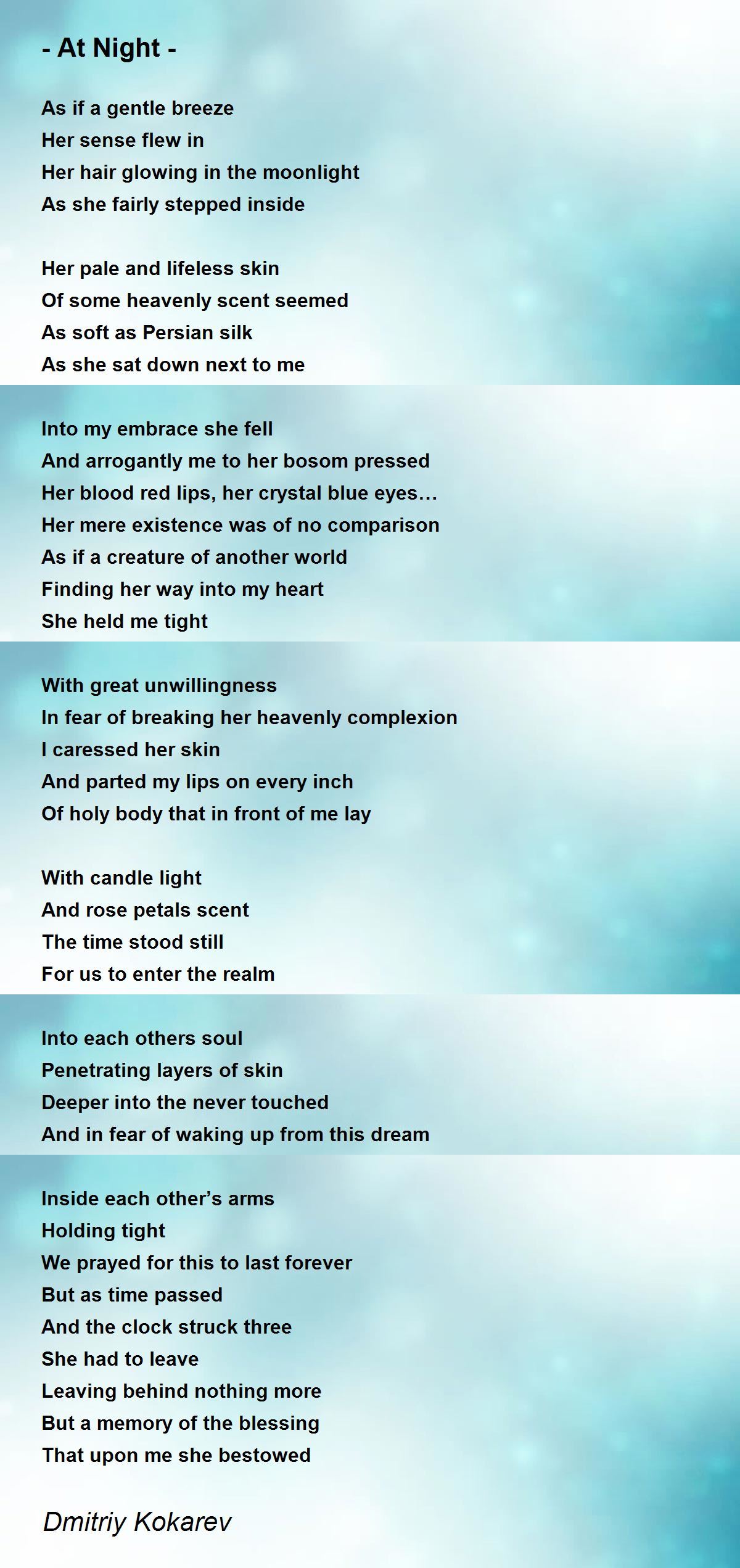 Poems About Night Time