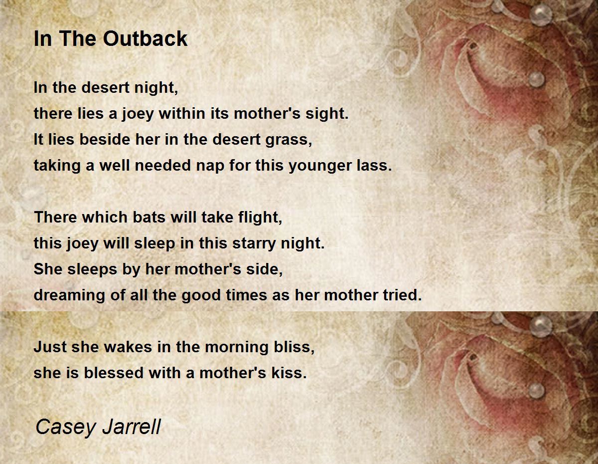 In The Outback - In The Outback Poem by Casey Jarrell