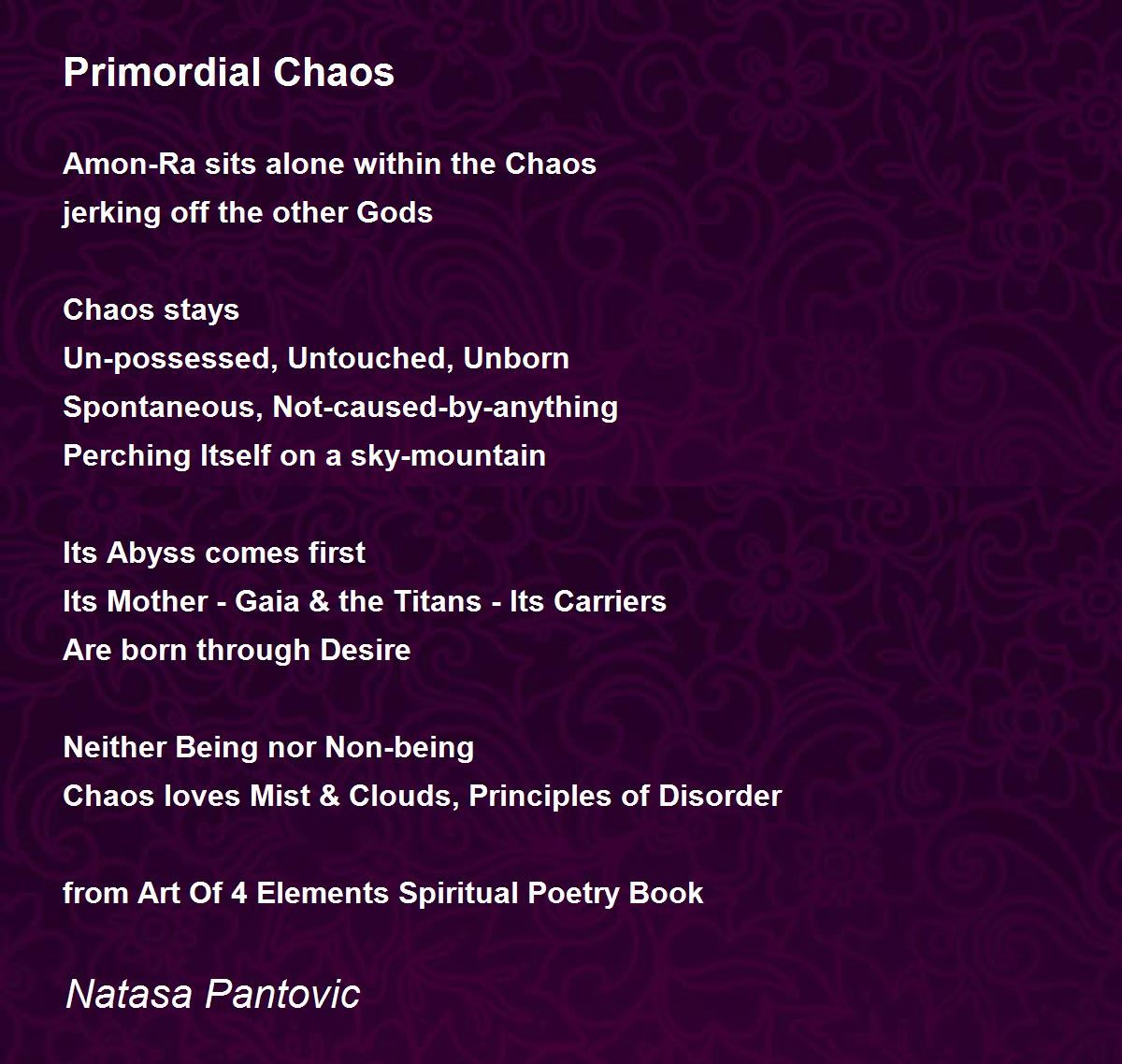 Chaos Poem