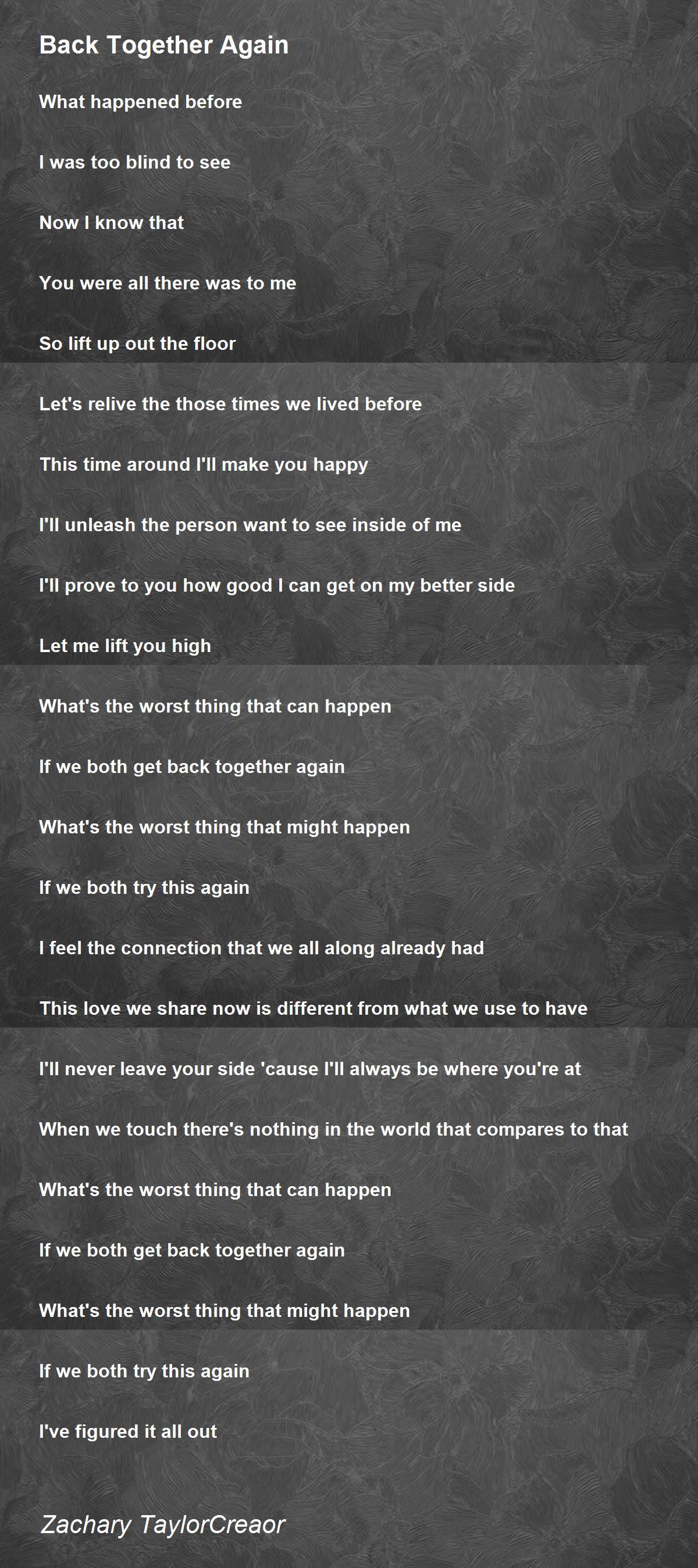 Back Together Again Quotes