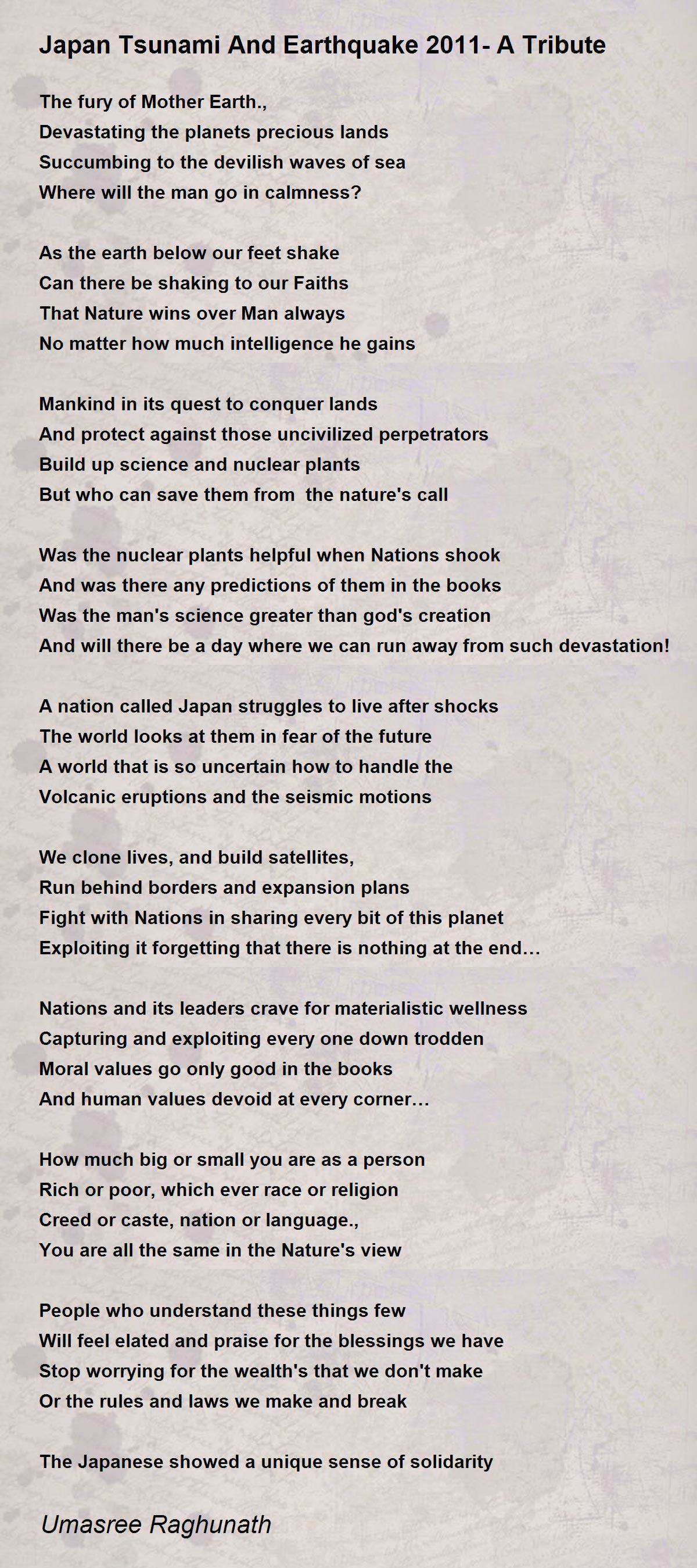 Japanese Tsunami Quotes