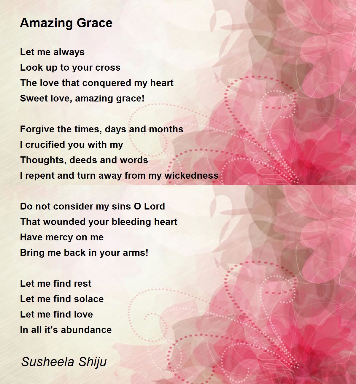 Amazing Grace Poems
