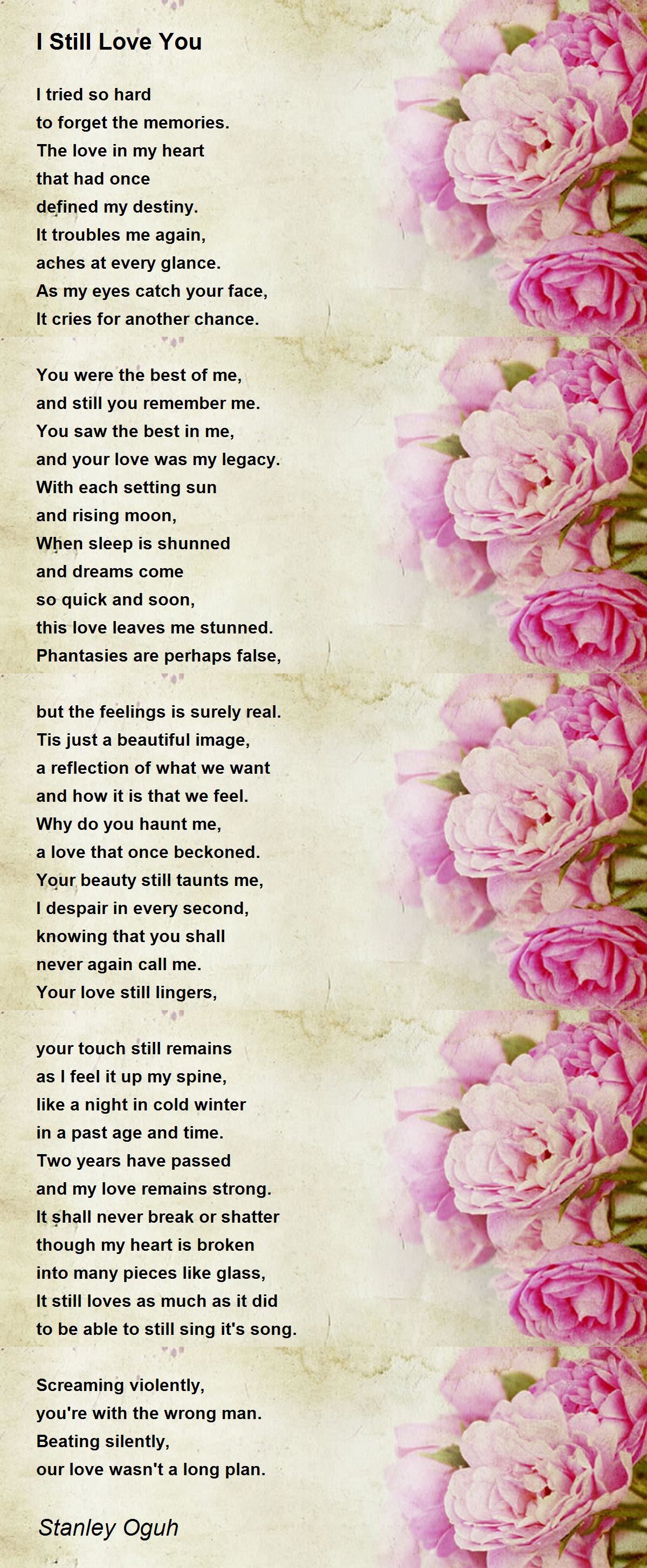 Still Love You Quotes Poems