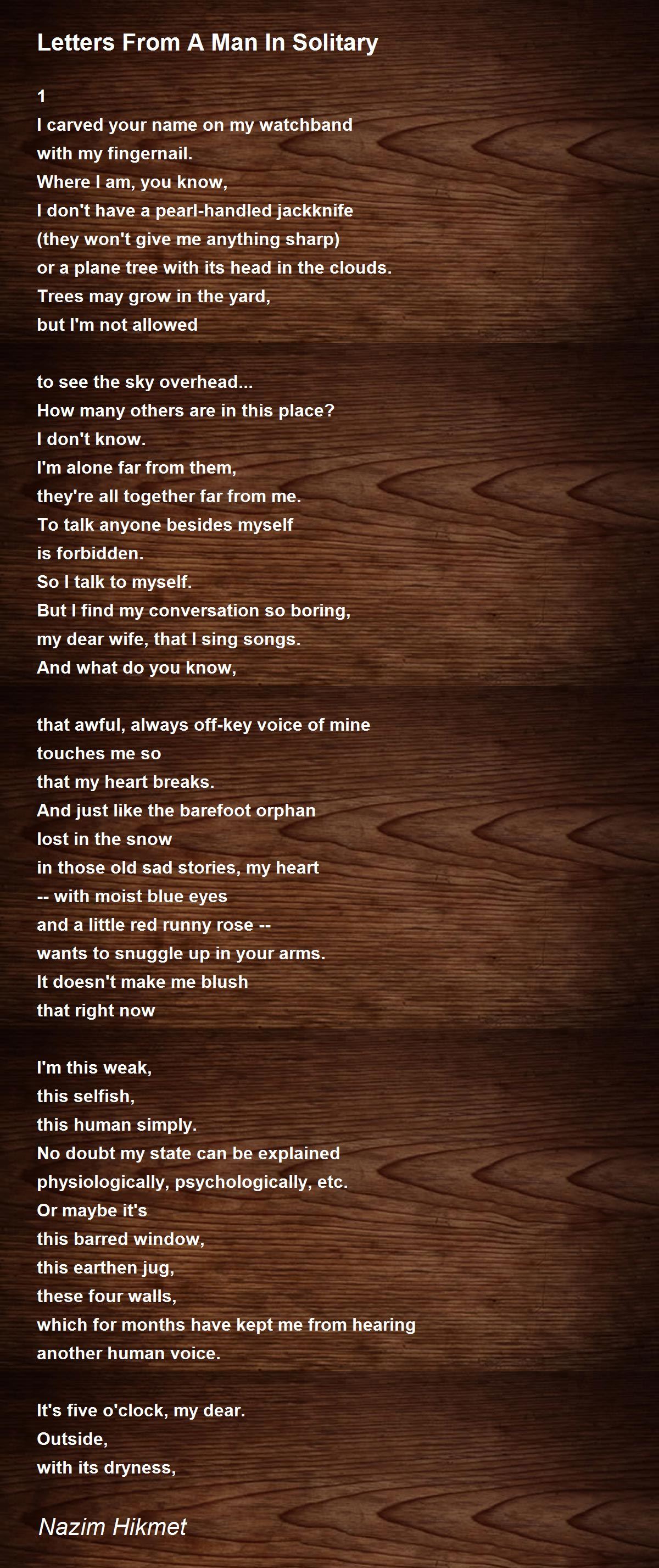 Solitary Poems