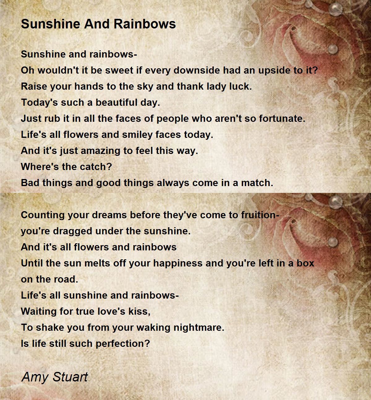 Rainbows And Sunshine Quotes